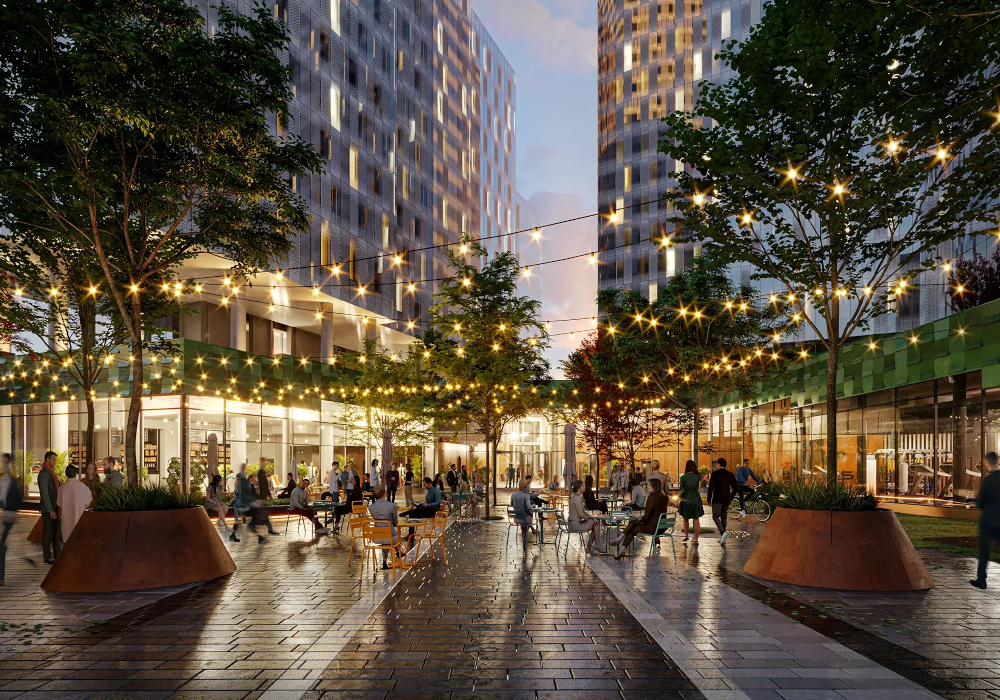 Square Gardens - First Street, Manchester - Design Fire Consultants ...